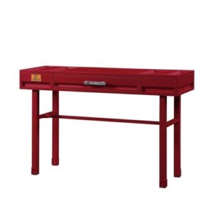 acme cargo vanity desk in red