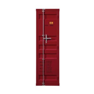 Acme Cargo Wardrobe Armoire with 1 Door in Red