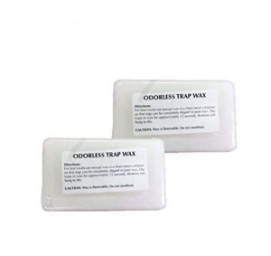 pcs outdoors black and white odorless trap wax - 1lb bars (2, white)