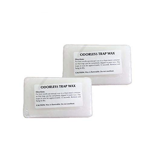 PCS Outdoors Black and White Odorless Trap Wax - 1LB Bars (2, White)