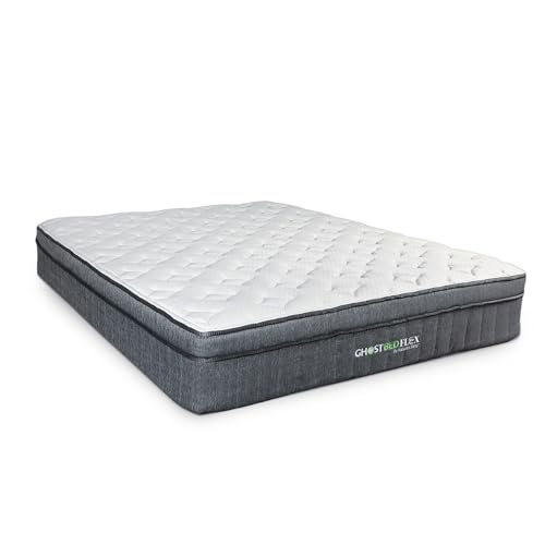 GhostBed Flex 13 Inch Cool Gel Memory Foam & Innerspring Hybrid Mattress, Medium Feel, Made in The USA, Twin XL