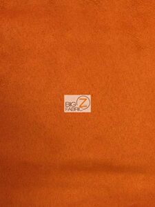 microfiber suede upholstery fabric diy jeans shoes couches drapes accessories (burnt orange, 1 yard)