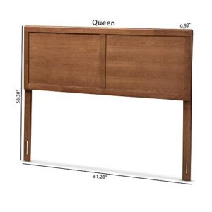 Baxton Studio Headboards, Queen, Ash Walnut