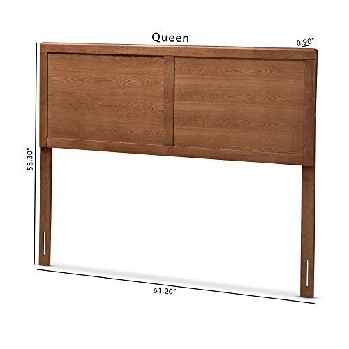 Baxton Studio Headboards, Queen, Ash Walnut