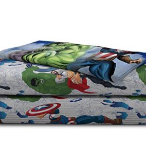 Jay Franco Marvel Avengers Blue Circle Bed Set, Twin