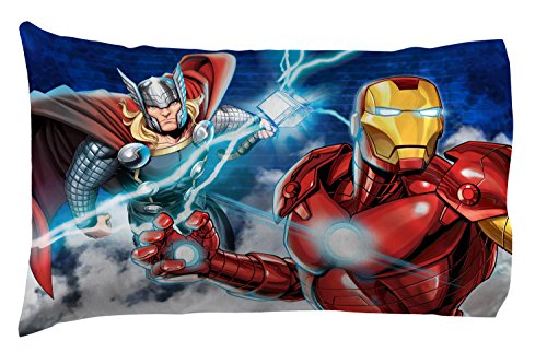 Jay Franco Marvel Avengers Blue Circle Bed Set, Twin