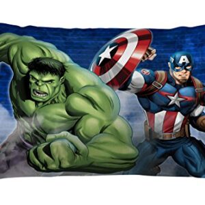 Jay Franco Marvel Avengers Blue Circle Bed Set, Twin