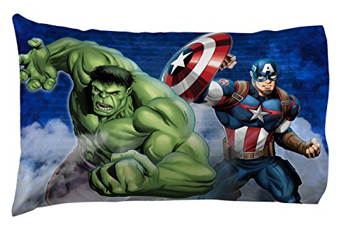 Jay Franco Marvel Avengers Blue Circle Bed Set, Twin