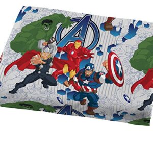 Jay Franco Marvel Avengers Blue Circle Bed Set, Twin