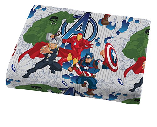 Jay Franco Marvel Avengers Blue Circle Bed Set, Twin