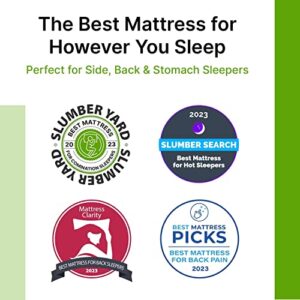 GhostBed Flex 13 Inch Cool Gel Memory Foam & Innerspring Hybrid Mattress, Medium Feel, Made in The USA, Twin XL