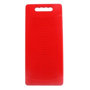 mzd plastic rectangle washboard washing clothes board 50cm long (red)