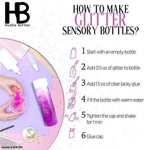 HB Empty Sensory Bottles 11.8 oz (350 mL) Set of 4