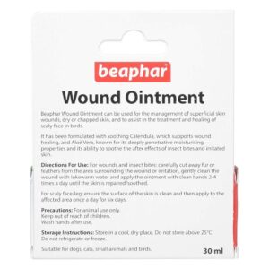 Beaphar Wound Ointment Antiseptic Skin Care for Dogs Cats & Small Animals 30ml