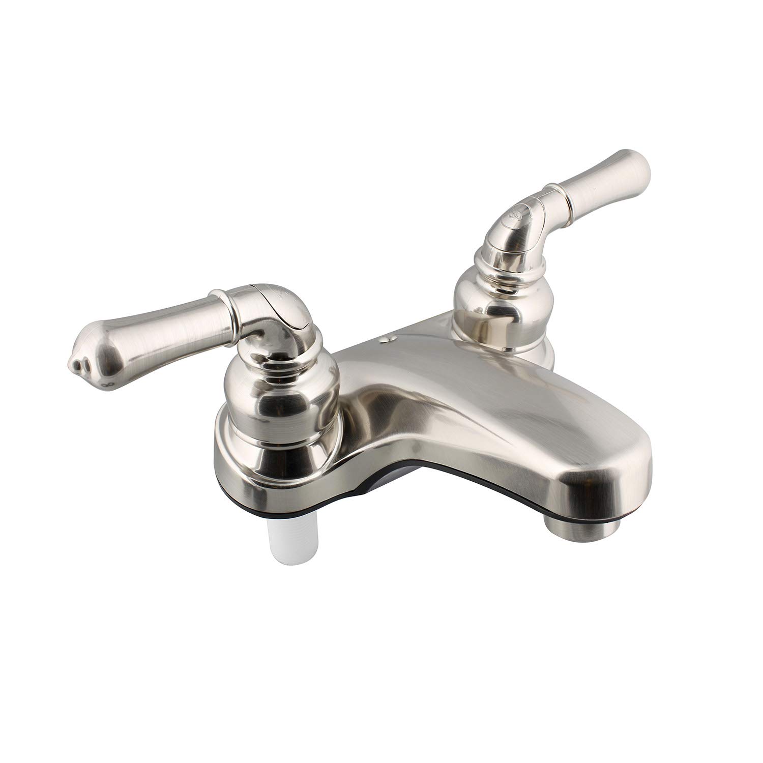 Empire Faucets RV Lavatory Faucet - 4 Inch Nickel Bathroom Faucet for RV Sink, Water Saving Aerator and Teapot Handles