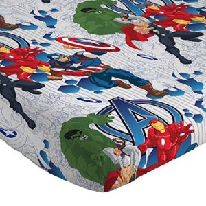 Jay Franco Marvel Avengers Blue Circle Bed Set, Twin