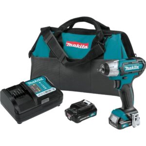 makita wt04r1 12v max cxt® lithium-ion cordless 1/4" impact wrench kit (2.0ah)