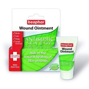 beaphar wound ointment antiseptic skin care for dogs cats & small animals 30ml