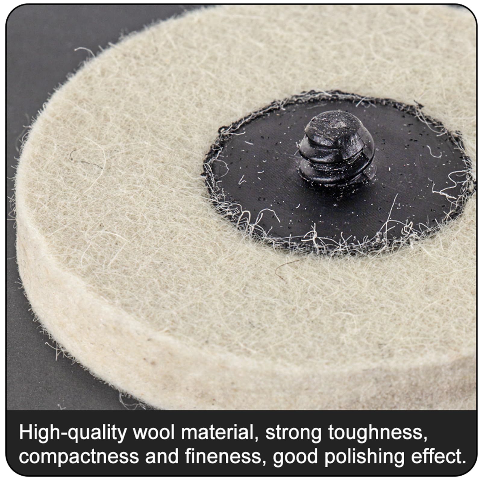 FPPO 2 inch 15pcs Sanding Pad Wool Felt Quick Change Disc Roll Lock Surface Polishing Buffing Pads Wheels