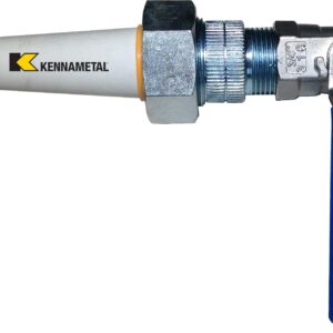 Large Ceramic Sandblaster Nozzle Assembly: C1 (3/16" ID) Nozzle Tip, Steel Ball Valve & Holder- Longer-Lasting Professional Abrasive Blasting Nozzle Tip Replacement