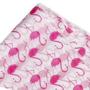 WRAPAHOLIC Gift Wrapping Tissue Paper - 24 Sheets 19.7x27.5 Inch Fuschia Flamingo Tissue Gift Wrap Paper Bulk for Packing, DIY Crafts