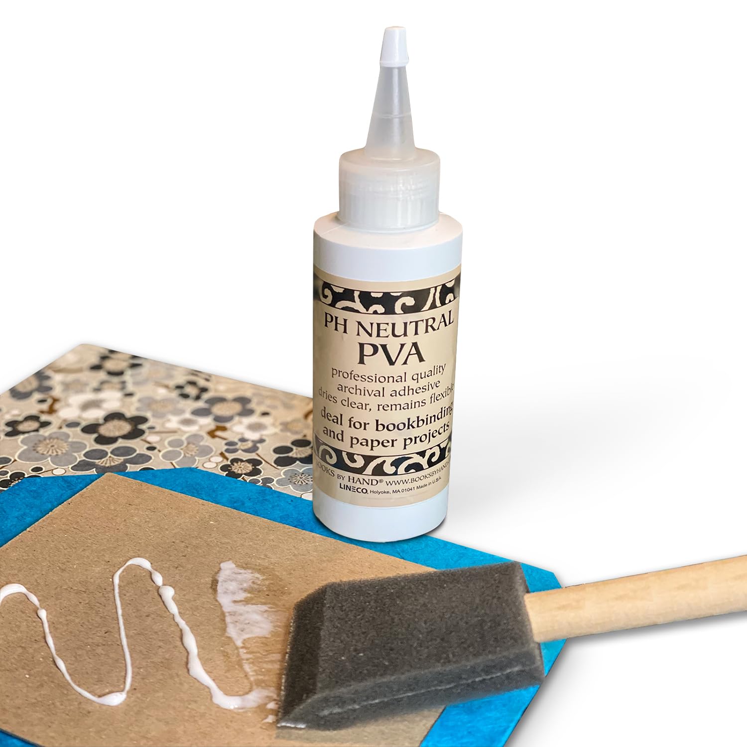 Books By Hand, PH Neutral PVA Adhesive, Archival Quality and Acid-Free, Dries Clear - 8 Ounce