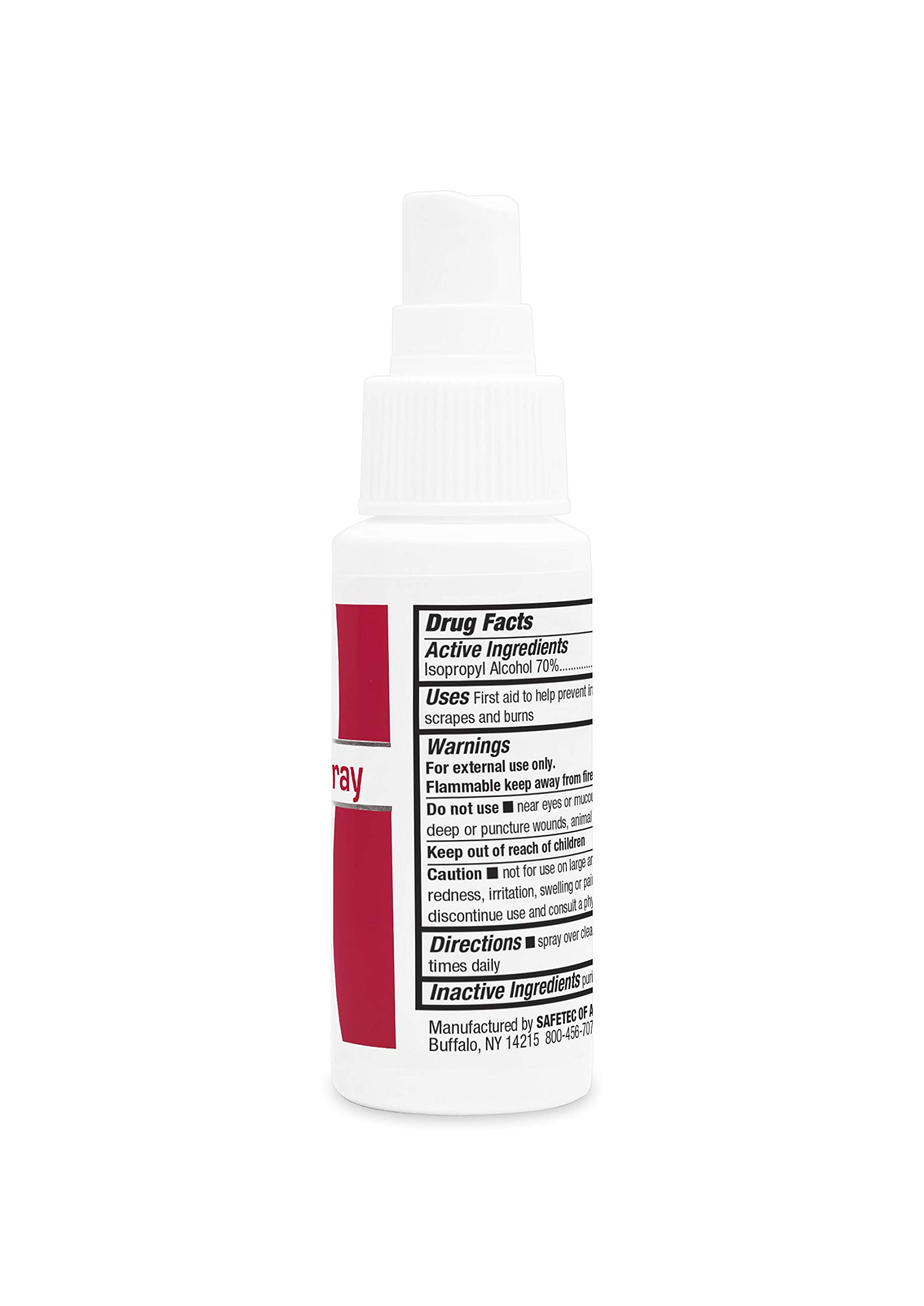 Safetec Isopropyl Alcohol Spray 2oz (Pack of 6)