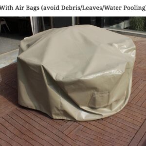 Covers & All Patio Furniture Cover Air Bags, Prevents Water & Snow Pooling, 12 Oz Waterproof, UV & Weather Resistant, Ideal for Patio Backyard Lawn Garden Furniture Outdoor Use (24" x 24" Inches)