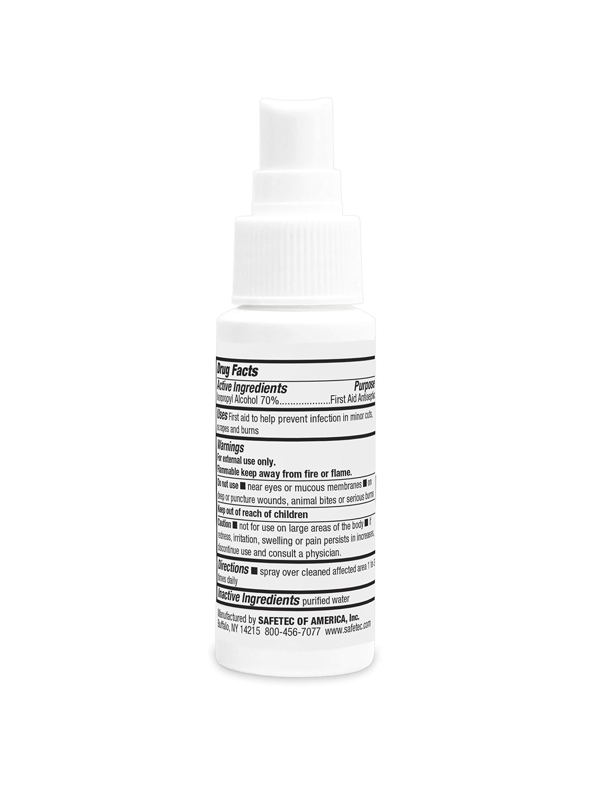 Safetec Isopropyl Alcohol Spray 2oz (Pack of 6)