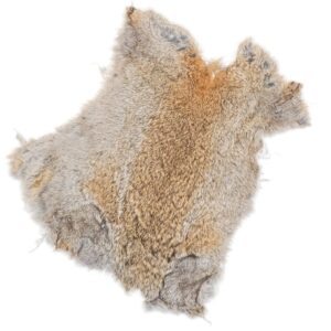 slc genuine earth tone rabbit pelt for décor & crafts, single genuine fur hides