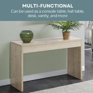 Convenience Concepts Northfield Hall Console Desk Table, Ice White