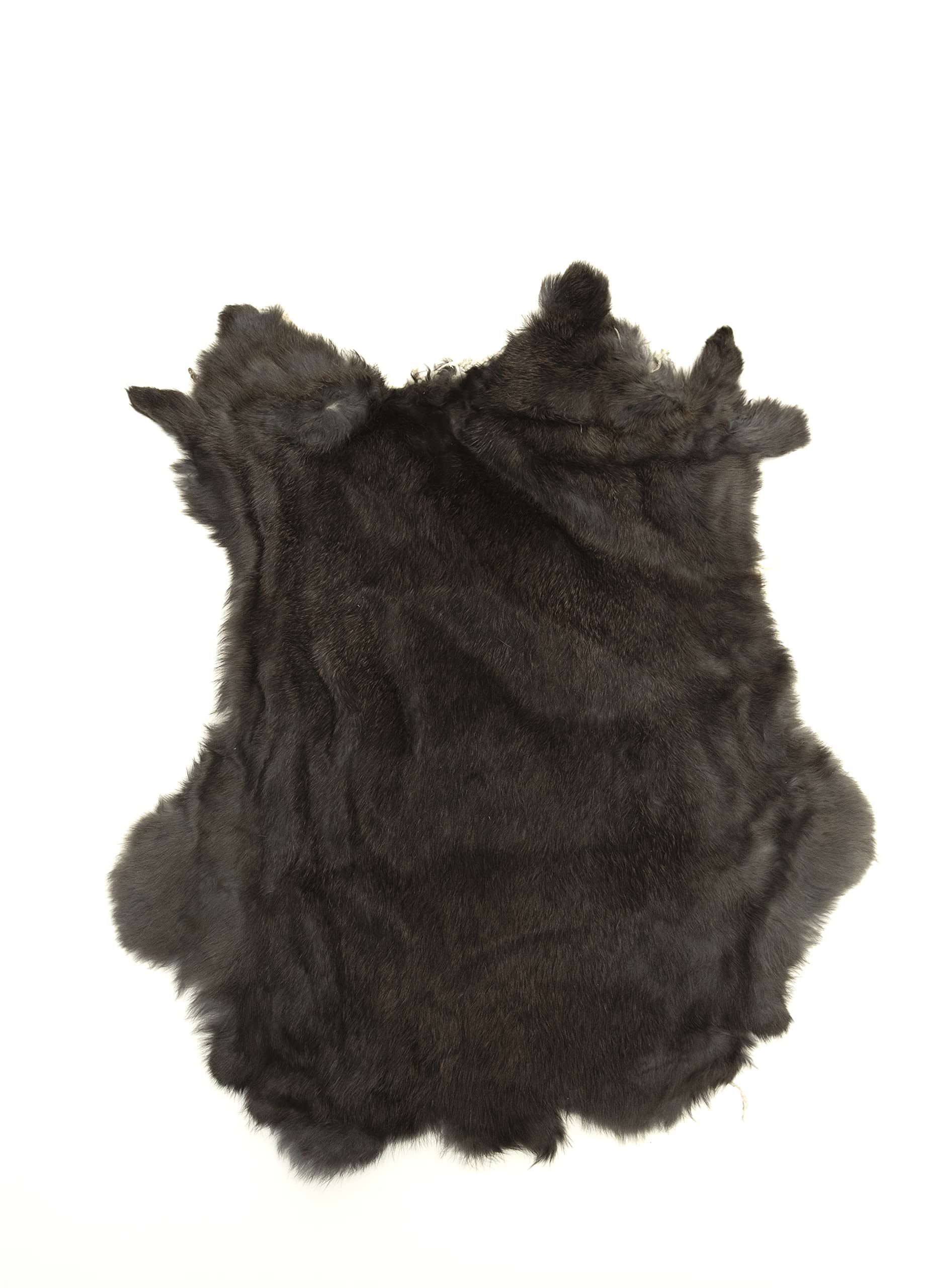 SLC Genuine Earth Tone Rabbit Pelt for Décor & Crafts, Single Genuine Fur Hides