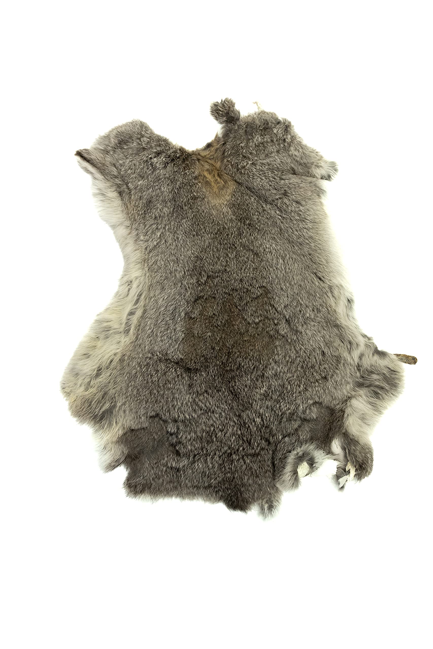 SLC Genuine Earth Tone Rabbit Pelt for Décor & Crafts, Single Genuine Fur Hides