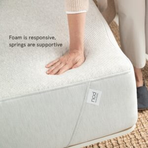 Nod Hybrid by Tuft & Needle Plush 10" King Size Mattress in a Box, Breathable Adaptive Foam, Supportive Pocketed Coils, 100 Night Trial, Fiberglass Free, CertiPUR-US, 10-Year Limited Warranty