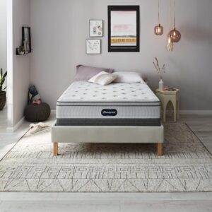 beautyrest br800 12 inch plush euro top mattress, twin xl, mattress only