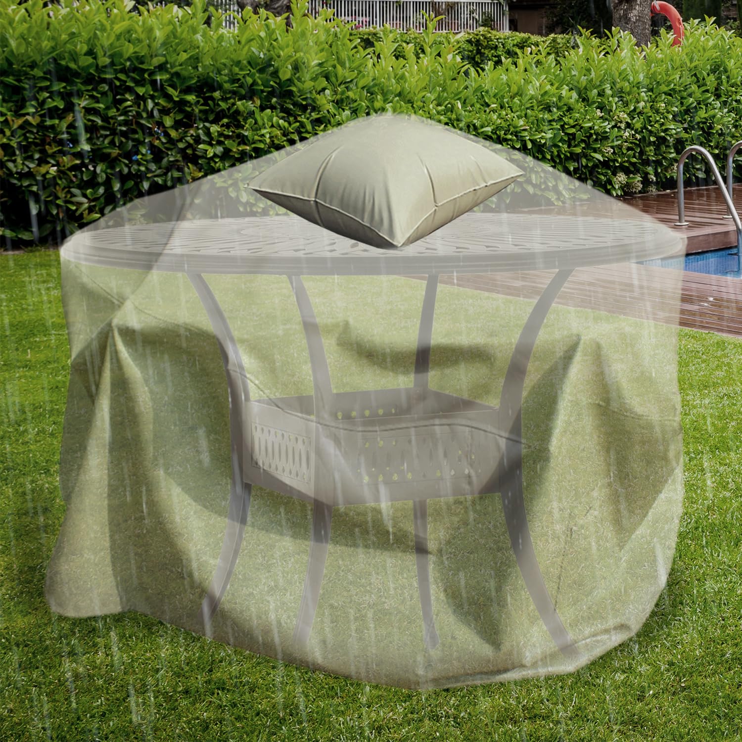 Covers & All Patio Furniture Cover Air Bags, Prevents Water & Snow Pooling, 12 Oz Waterproof, UV & Weather Resistant, Ideal for Patio Backyard Lawn Garden Furniture Outdoor Use (24" x 24" Inches)