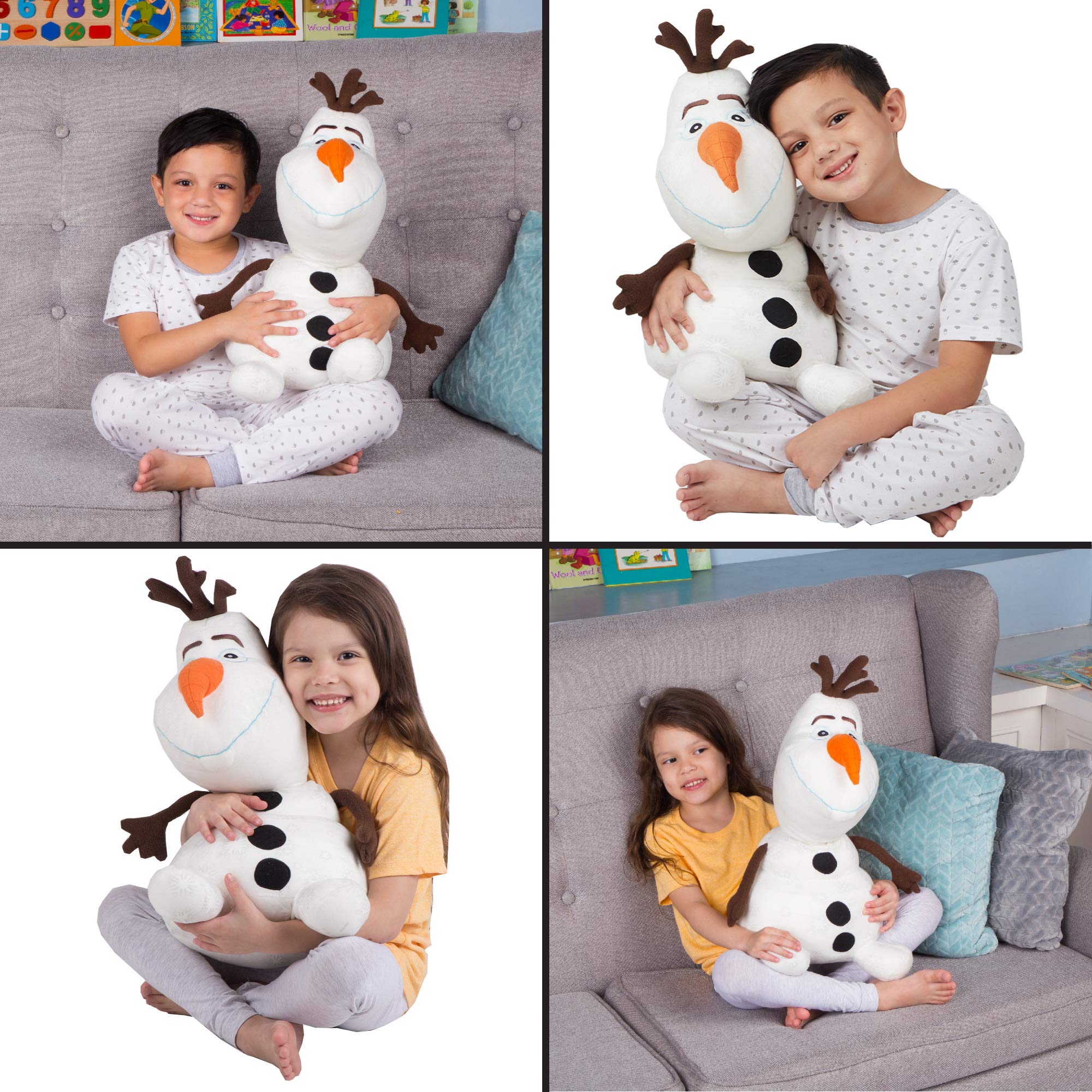 Disney Frozen 2 Olaf Kids Bedding Super Soft Plush Cuddle Pillow Buddy, One Size, By Franco