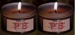 Trader Joe's - Peony Blossom Candle NET WT. 5.7 OZ Each - Set of 2