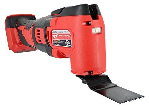 Milwaukee 2626-20 M18 18V Lithium Ion Cordless 18,000 OPM Orbiting Multi Tool with Woodcutting Blades and Sanding Pad with Sheets Included (Battery Not Included, Power Tool Only) (Renewed)