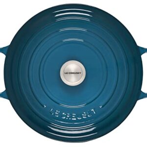 Le Creuset Enameled Cast Iron Signature Round Dutch Oven, 7.25 qt., Deep Teal