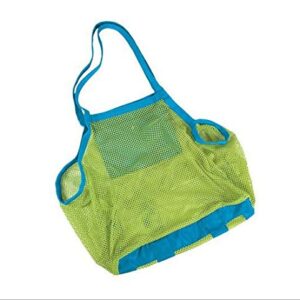 Large Mesh Beach Bag Childrens' Toy Storage Swimming Equipment Storage Bag Laundry Tote Backpack,Stay Away from Sand and Water