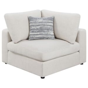 serene upholstered corner beige