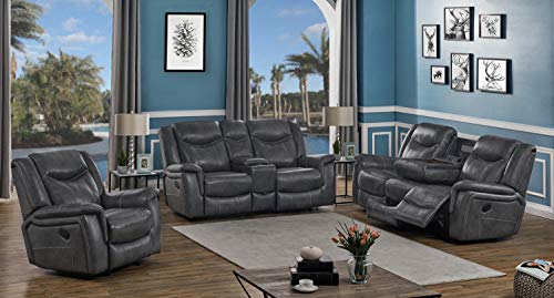 Coaster Home Furnishings Conrad Upholstered Glider Loveseat Grey