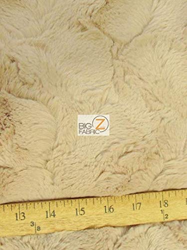 Hug-Z™ Rabbit Snuggle Minky Fabric by The Yard DIY Baby Blankets Decor Clothing (Snow White)