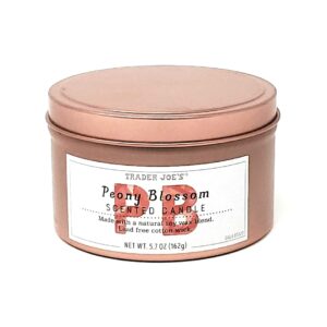 Trader Joe's - Peony Blossom Candle NET WT. 5.7 OZ Each - Set of 2