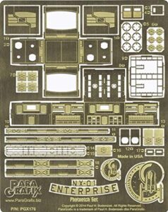 star trek - nx-01 enterprise photoetch set for polar lights - 1/350 scale - pgx176