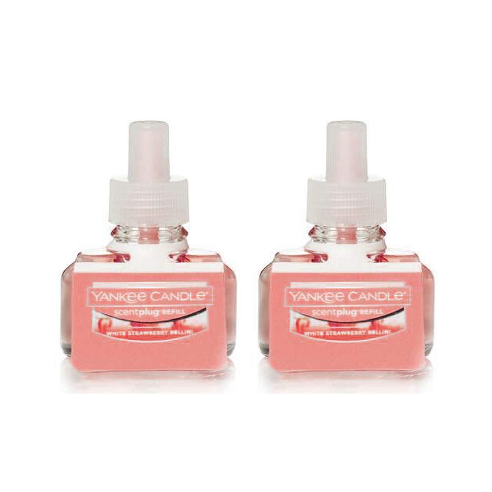 Yankee Candle 2 Pack of White Strawberry Bellini ScentPlug Refill 0.6 Oz.