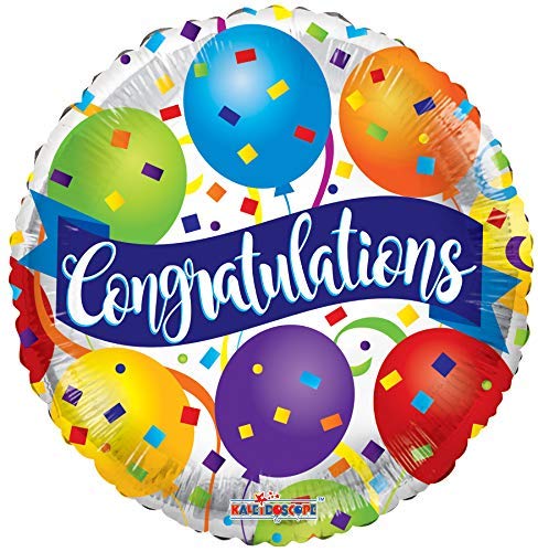 Congratulations Balloons 18" Congratulations Helium Foil Balloons (5 Pack)