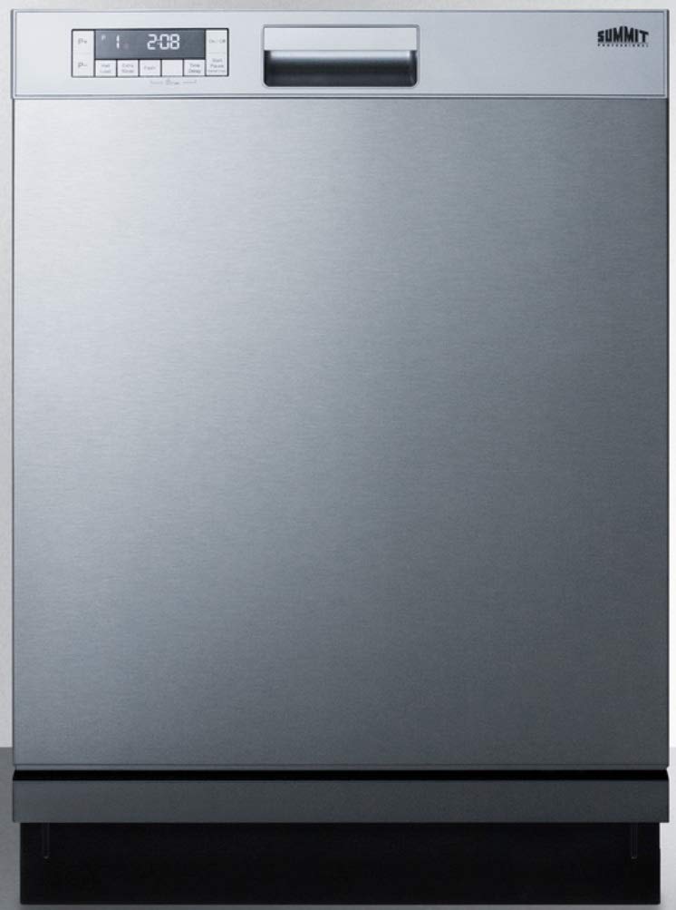 Summit DW2435SS 24"" Built-In Dishwasher with 12 Place Settings Energy Star Certified in Stainless Steel