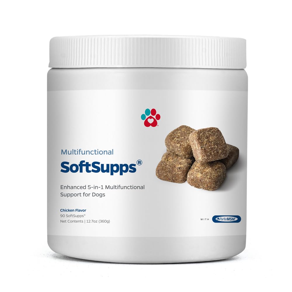 Pet Parents® Multifunctional SoftSupps® Multivitamin for Dogs w/Glucosamine Chondroitin for Dogs, Salmon Oil for Dogs, Probiotics for Dogs - Dog Multivitamin for Dog Immune Support, 90ct Dog Vitamins